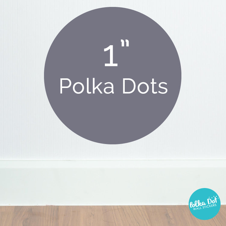 (1") - One Inch Polka Dot Wall Decals | Apartment Safe – Polka Dot Wall ...