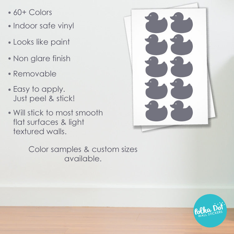 Rubber Ducky Wall Decals | Peel and Stick | Apartnent Safe – Polka Dot ...